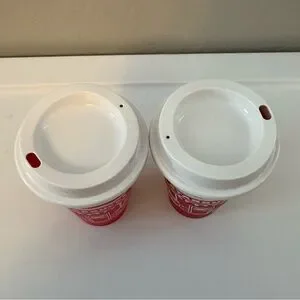 Starbucks | Dining | New Set Of 2 Starbucks 225 Holiday Red Cups 6oz ...